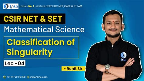 Cracking The Classification Of Singularity Complex Analysis Csir Net