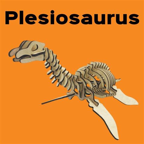 Plesiosaurus Laser Cut Dinosaur Birthday T Wooden Model Made In Michigan Etsy