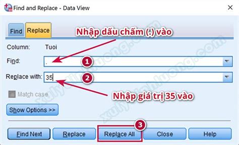 xử lý giá trị khuyết missing value trong spss