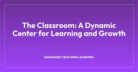 Managing Teaching Learning • Teachers Institute Managing Teaching Learning • Teachers Institute