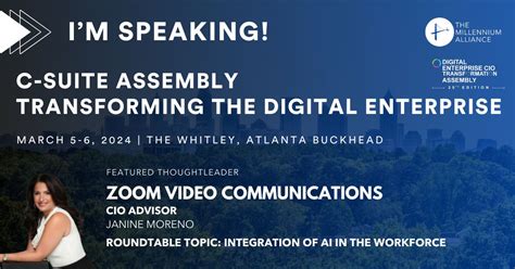 If Youre At The Millennium Alliance Be Sure To Catch Janine Morenos Presentation On The