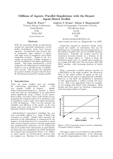 Pdf Millions Of Agents Parallel Simulations With The Repast Agent Based Toolkit