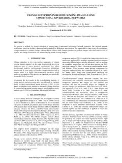 CHANGE DETECTION IN REMOTE SENSING IMAGES USING Change Detection In Remote Sensing Images