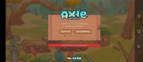 I Cant Even Scan My Qr Code Is My Axie Banned Or Nah R Axieinfinity