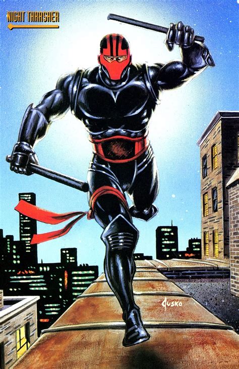 Night Thrasher By Joe Jusko Black Comics Comic Book Heroes Marvel