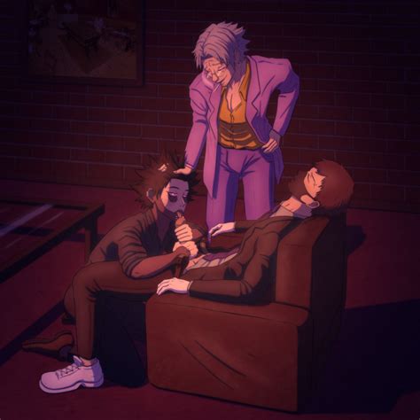 Rule 34 3boys Armchair Black Hair Blowjob Burn Scar Chisaki Kai