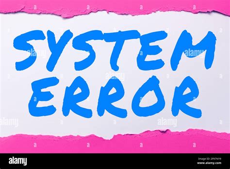conceptual caption system error business overview technological