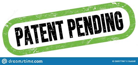 Patent Pending Text Written On Green Black Stamp Sign Stock Illustration Illustration Of