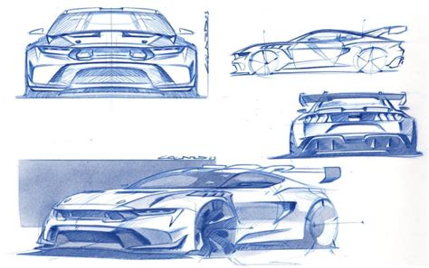 Dessin De La Face Avant De La Ford Mustang La Nouvelle Ford Mustang