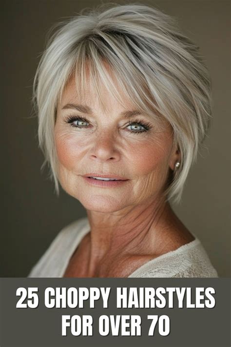 25 Gorgeous Choppy Hairstyles For Women Over 70 Short Sleeve Tops