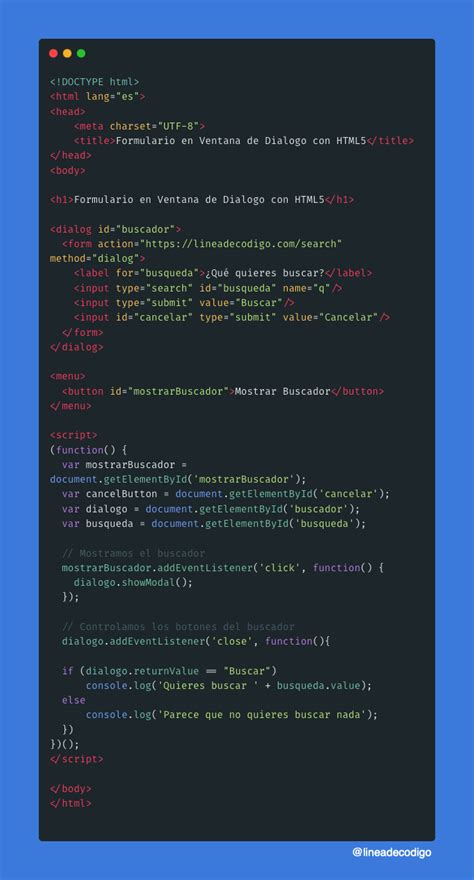 Formulario En Ventana Dialogo Con Html5
