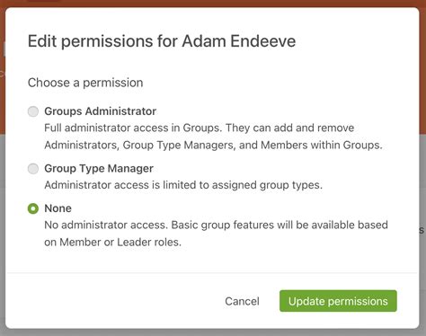 Permissions In Groups Groups