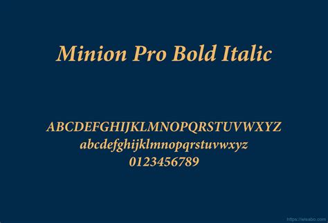 Minion Pro Bold Italic Font Free Download [ttf Otf] Wisabo Fonts
