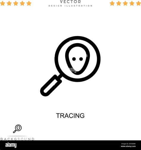 Tracing Icon Simple Element From Digital Disruption Collection Line Tracing Icon For Templates