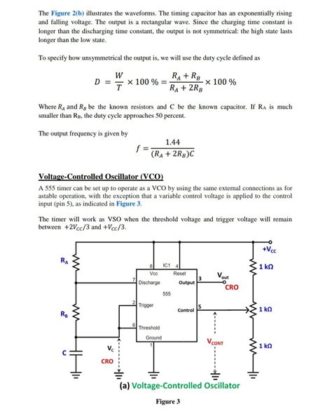 Solved Measuring The Frequency And Duty Cycle Of An Astable Chegg