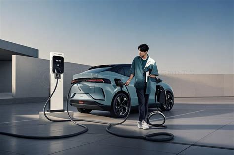 充电桩ai数字艺术 用户在新能源汽车充电桩旁调整新能源汽车充电线 确保不被绊倒汽车充电场景摄影图 Ai图片免费下载 Png格式 4096像素 编号71186206 千图网