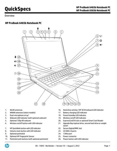 HP ProBook 6465b Notebook PC
