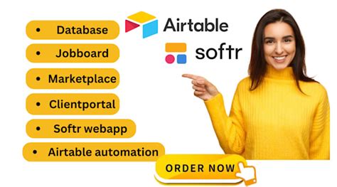 Build Softr Website Client Portal Airtable Database Zapier Automation