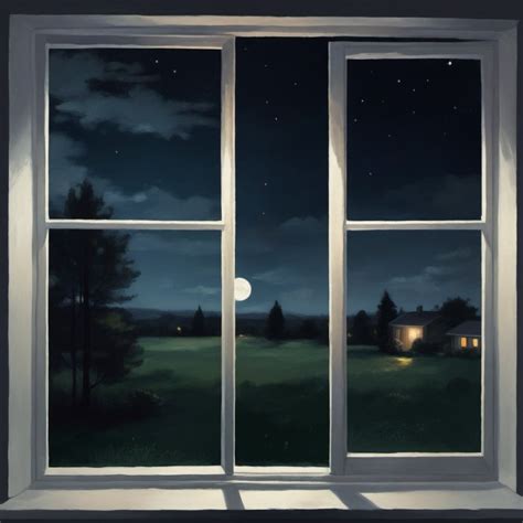 Nighttime Window View Stable Diffusion Online