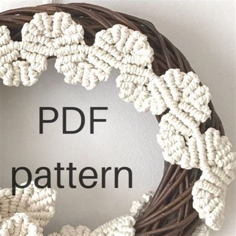 Tutorial PDF Pattern Instant Download DIY Macrame Wall Hanging Etsy