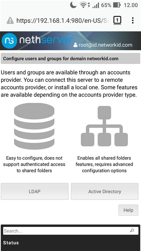 Accounts Provider Differences Support Nethserver Community