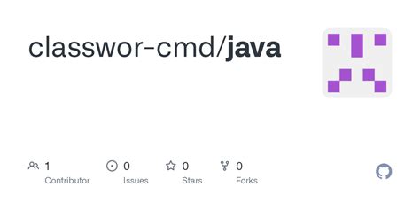 Github Classwor Cmdjava