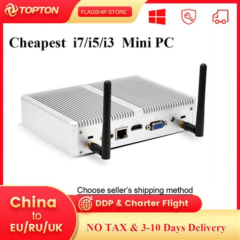 Jual Topton Fanless Mini Pc Gamer Computer Intel Core I5 7200u I3 8145u