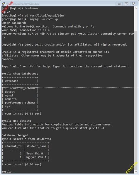 linux high availability mysql on linux use mysql ndb cluster lab