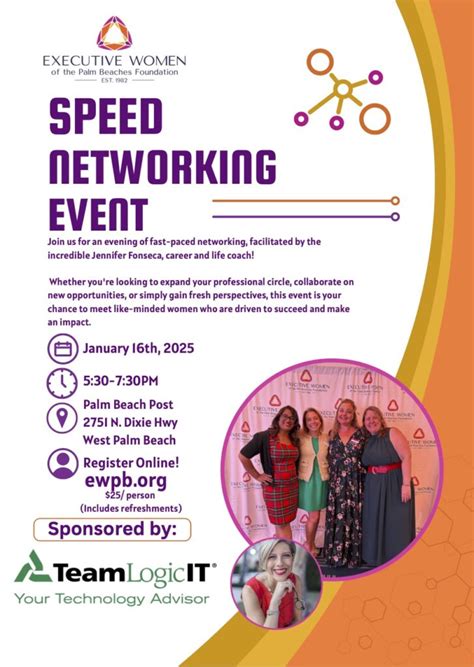 Speed Networking Event Executive Women Of The Palm Beaches Foundation