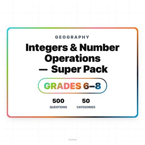Integer Operations Understanding Integer Division Grades 6 8 By