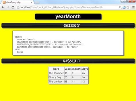 How To Calculate Date Values In Sql Data For Html5and Css3 Programming