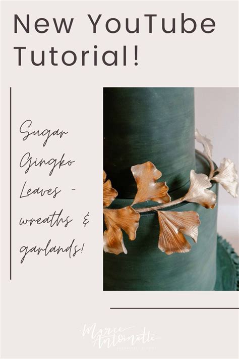 Individually Wired Gingko Leaves For Stunning Cake Decorations