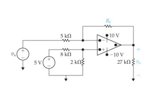 solved a find an expression for the out put voltage vo