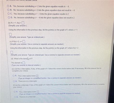 solved answer the questions about the following function