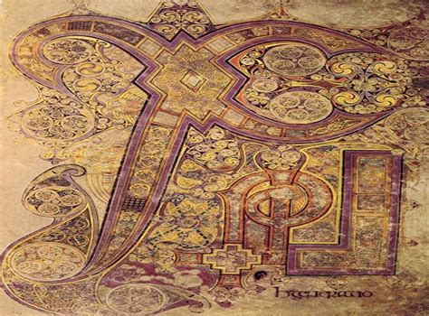 Anonymous The Chi Rho From The Book Of Kells C800 The