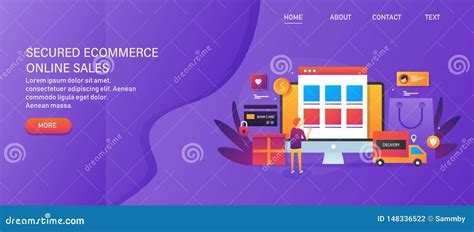 Online Ecommerce Sales And Shopping Man Browsing Product On E Commerce Website Secure Payment