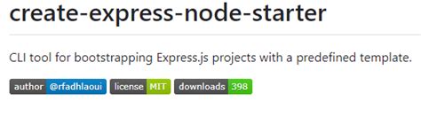 Introducing Create Express Node Starter Streamline Your Expressjs Development