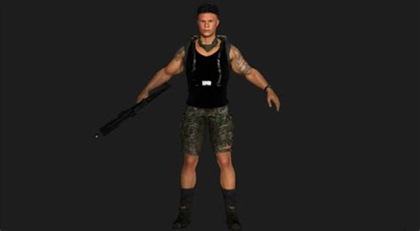 3d Modelerpbr Texture Rig Controller 52 Blendshapes Animate