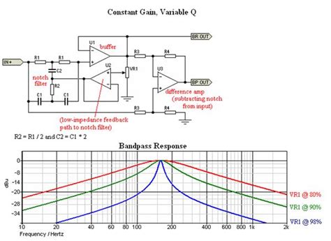 Parametric Equalizer Schematic