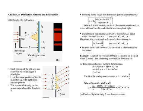 Chapter 38A DIFFRACTION PATTERNS AND POLARIZATIONS Chapter 38 Diffraction Patterns And Studocu