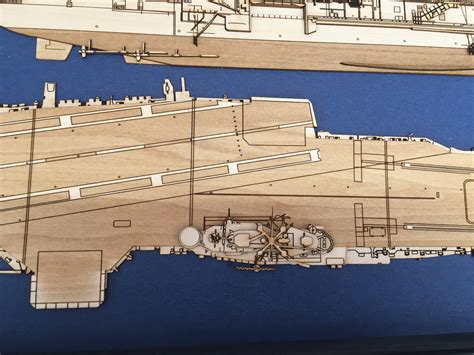 Uss Hancock Cva 19 Wood Model