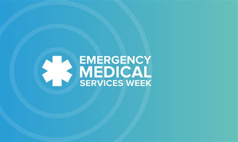 5 월 응급 의료 서비스 주간 미국에서 매년 축 하 합니다 의료 개념입니다 관리 및 건강 포스터 카드 배너 및 배경 벡터 일러스트 5월에 대한 스톡 벡터 아트 및 기타