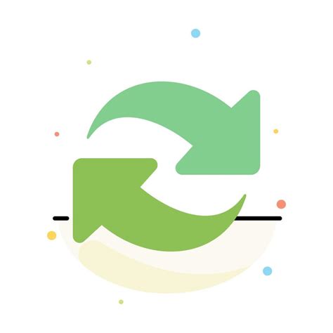 Refresh Reload Rotate Repeat Abstract Flat Color Icon Template 18023069