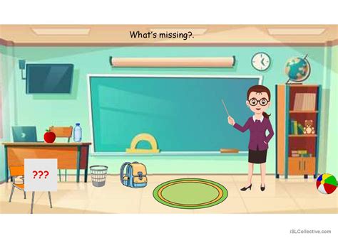 Missing Game Classroom English Esl Powerpoints