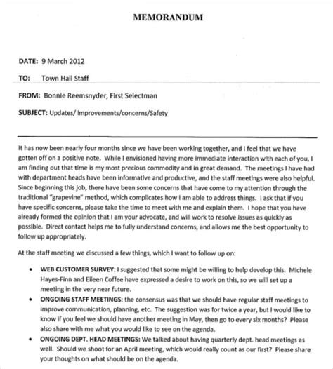 Meeting Memo Template Free Word PDF Documents Download Free Premium Templates