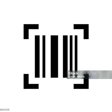 icône de codebarres pictogramme de code À barres noir pour la