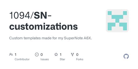 Github 1094 Sn Customizations Custom Templates Made For My Supernote A6x