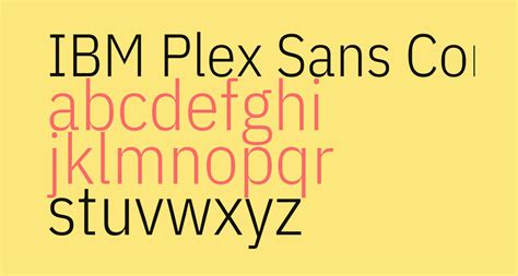 IBM Plex Sans Condensed Light Free Font What Font Is