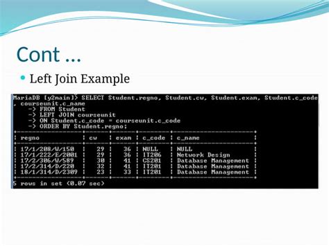 Sql Data Base Management And Design Ppt