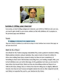 Textual Evidence Babe Handbook MLA Style In Text Citations TPT